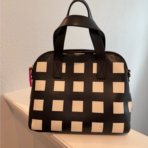 kate spade | Bags | Kate Spade Black And White Checkered Womens Bag ...